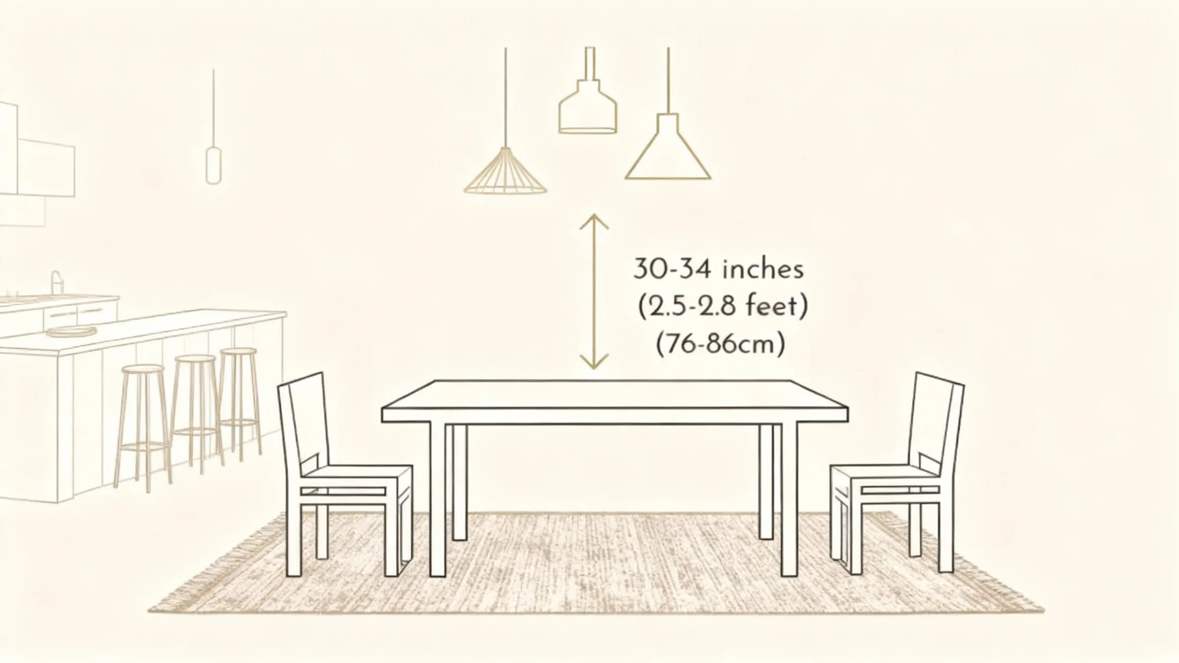 How High Should a Light Fixture Be Above a Dining Table? - HOMIVI